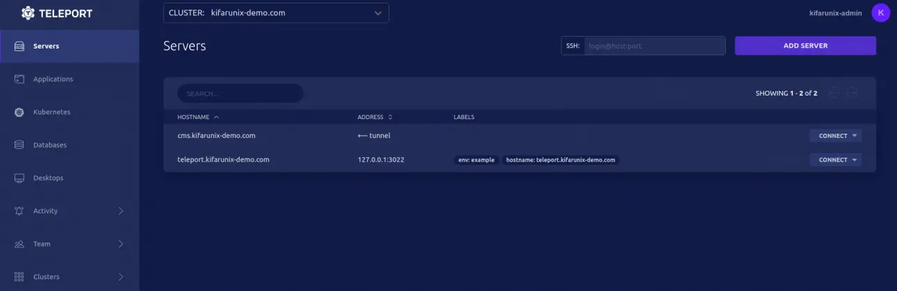 Setup Secure SSH Access on Linux Servers using Teleport - kifarunix.com
