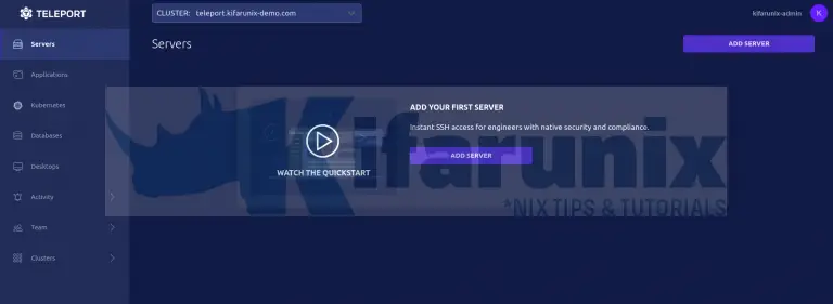 Install and Setup Teleport Access Plane on Linux - kifarunix.com