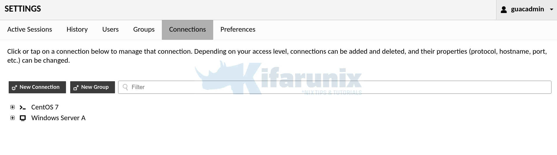 Configure Guacamole Mysql Database Authentication