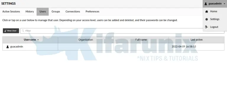 Configure Guacamole MySQL Database Authentication - kifarunix.com