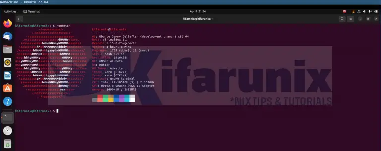 Install NoMachine on Ubuntu 24.04/Ubuntu 22.04 - kifarunix.com