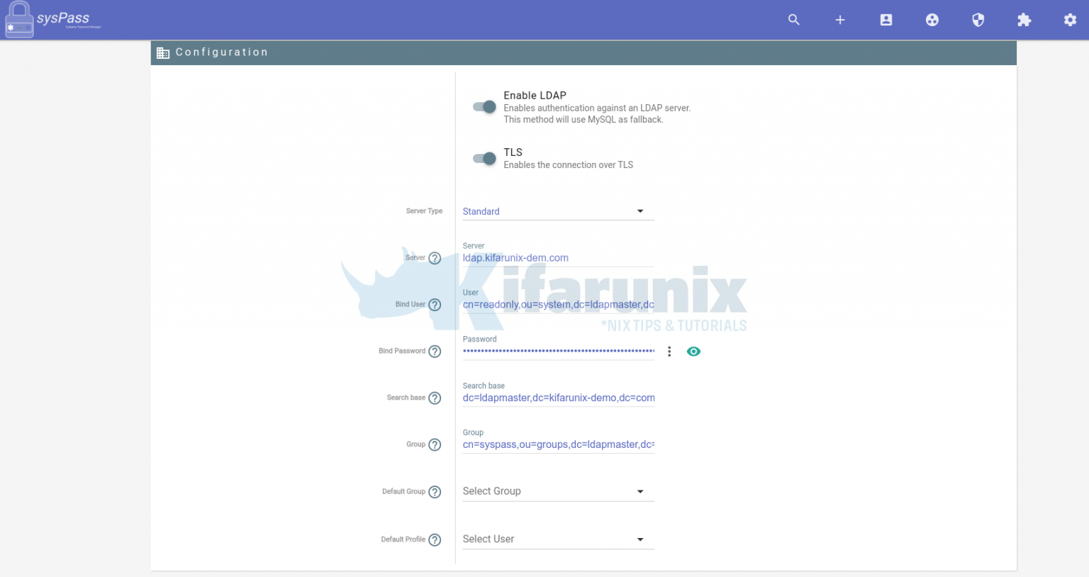 Integrate sysPass with OpenLDAP for Authentication - kifarunix.com