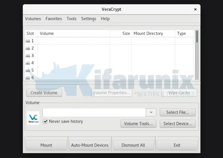 Install and Setup VeraCrypt on Rocky Linux - kifarunix.com