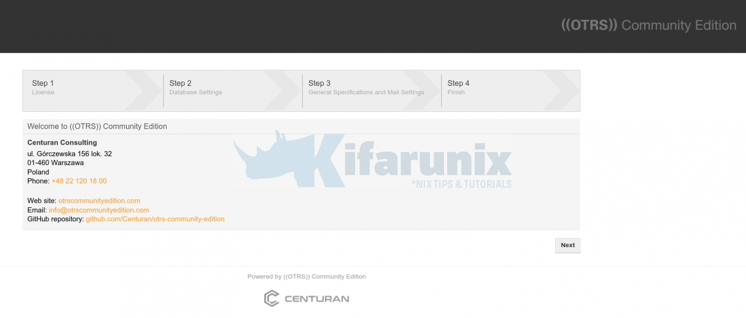 Install OTRS Ticketting System on Rocky Linux - kifarunix.com