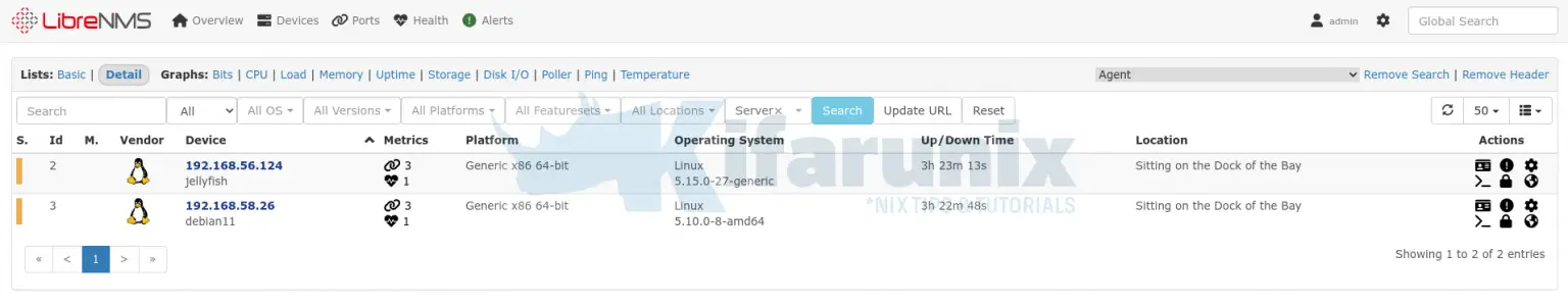 Add Hosts to LibreNMS Server for Monitoring - kifarunix.com