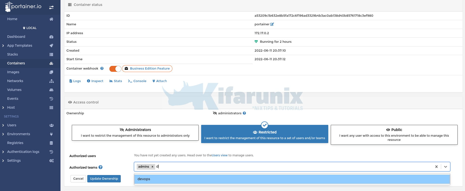 Integrate Portainer With Openldap For Authentication