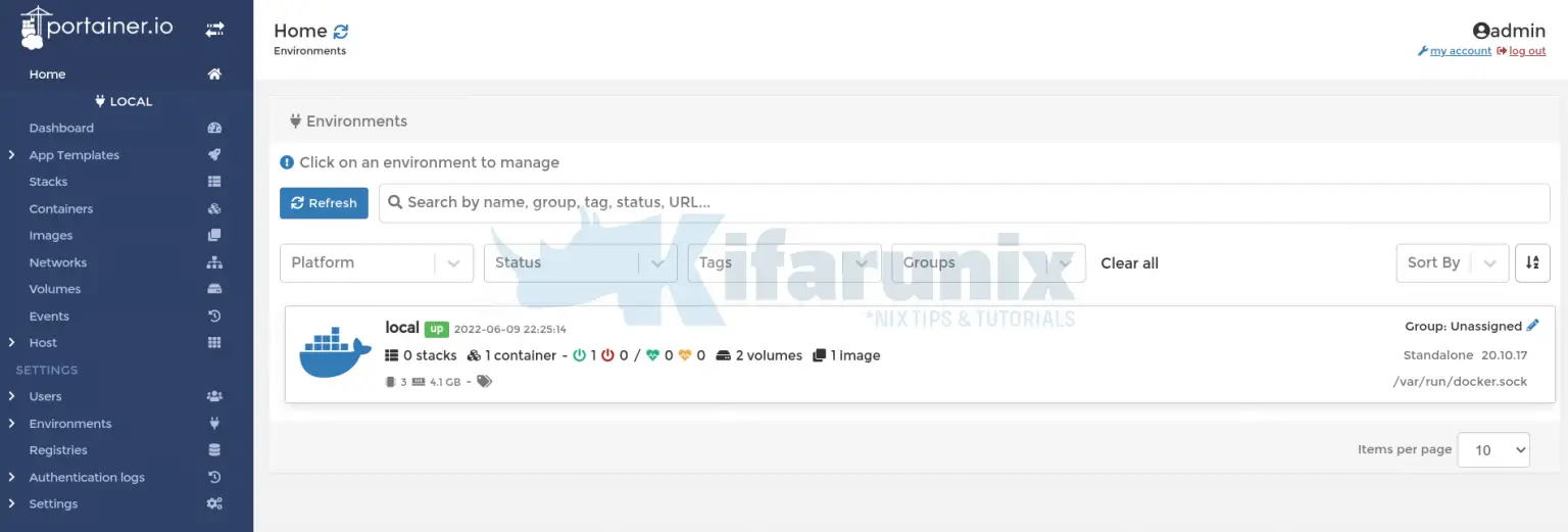 Install Portainer on Rocky Linux - kifarunix.com Install Portainer on Rocky Linux - kifarunix.com