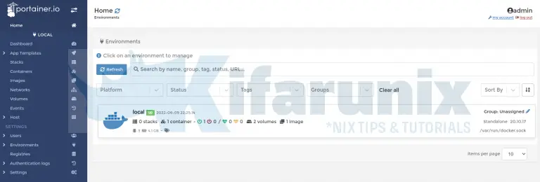 Install Portainer on Rocky Linux - kifarunix.com