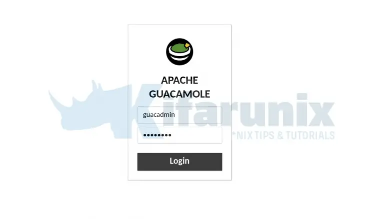 Install Apache Guacamole As Docker Container On Ubuntu