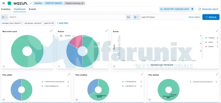 Monitor Changes to Critical Files on Windows Systems using Wazuh and ELK - kifarunix.com