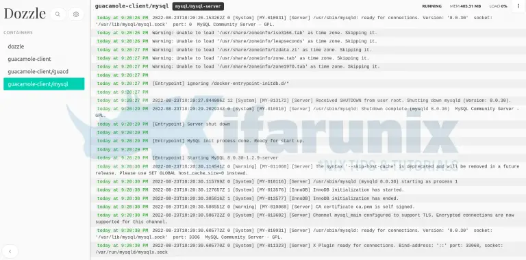 Install Dozzle Real Time Log Viewer For Docker Containers On Ubuntu