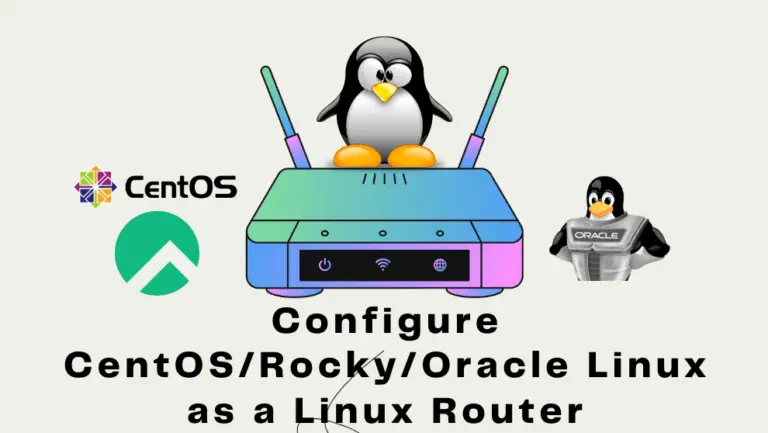 Configure Centosrockyoracle Linux As A Linux Router 8248