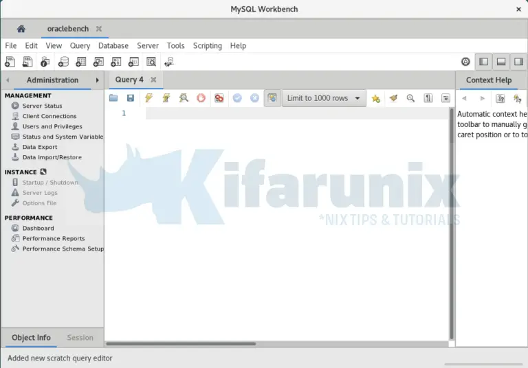 Install MySQL Workbench on Oracle Linux 8 - kifarunix.com