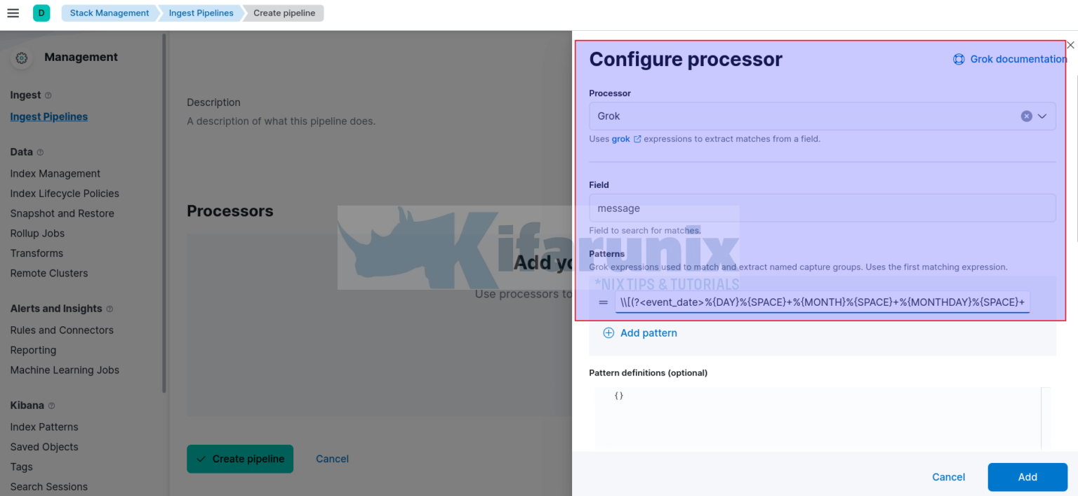 Create Custom ELK Ingest Pipeline for Custom Log Processing - kifarunix.com