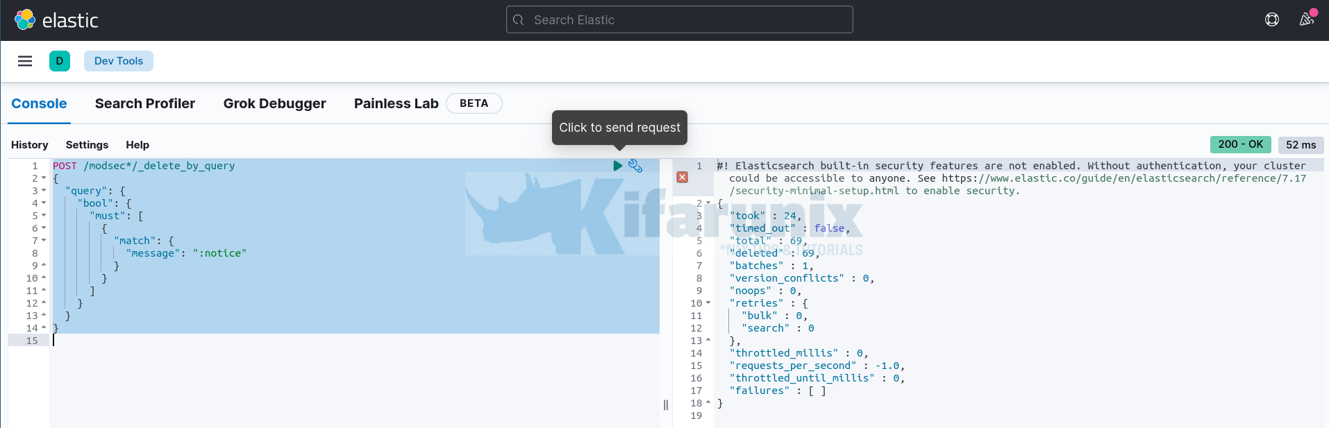 Delete Specific Records From Elasticsearch Index