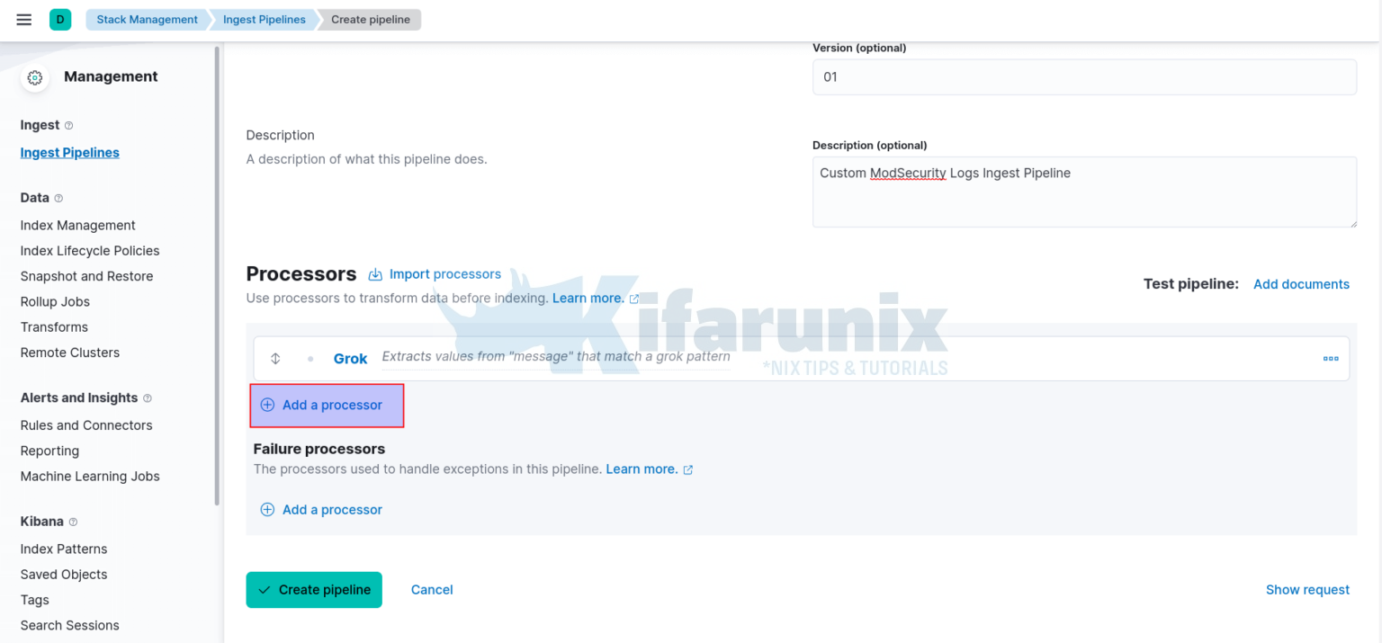 Create Custom ELK Ingest Pipeline for Custom Log Processing - kifarunix.com Create Custom ELK Ingest Pipeline for Custom Log Processing - kifarunix.com