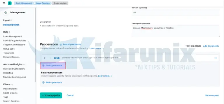 Create Custom Elk Ingest Pipeline For Custom Log Processing