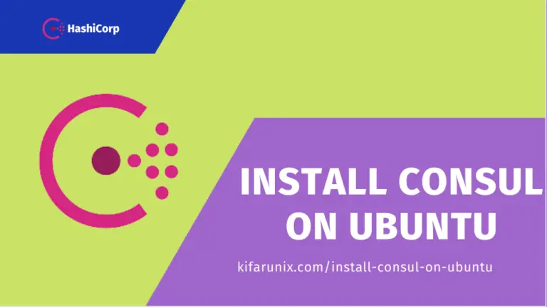 Install Consul Server on Ubuntu 22.04/Ubuntu 20.04 - kifarunix.com