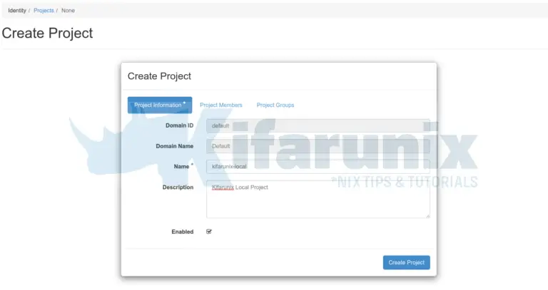 How To Create And Delete Openstack Project 8489