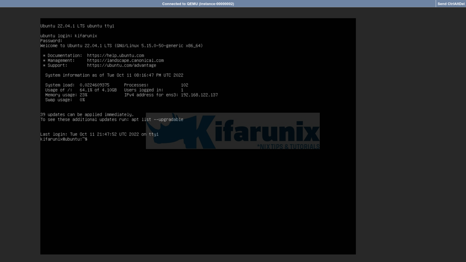 Create and Upload Custom Linux Image into OpenStack - kifarunix.com