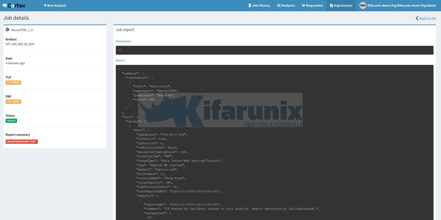 How to Easily Enable and Configure Cortex Analyzers - kifarunix.com