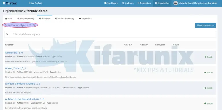 How To Easily Enable And Configure Cortex Analyzers
