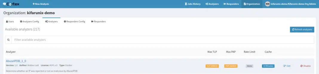 How to Easily Enable and Configure Cortex Analyzers - kifarunix.com