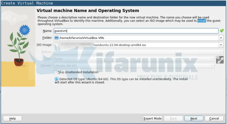Perform Unattended VM Installation on VirtualBox 7 - kifarunix.com