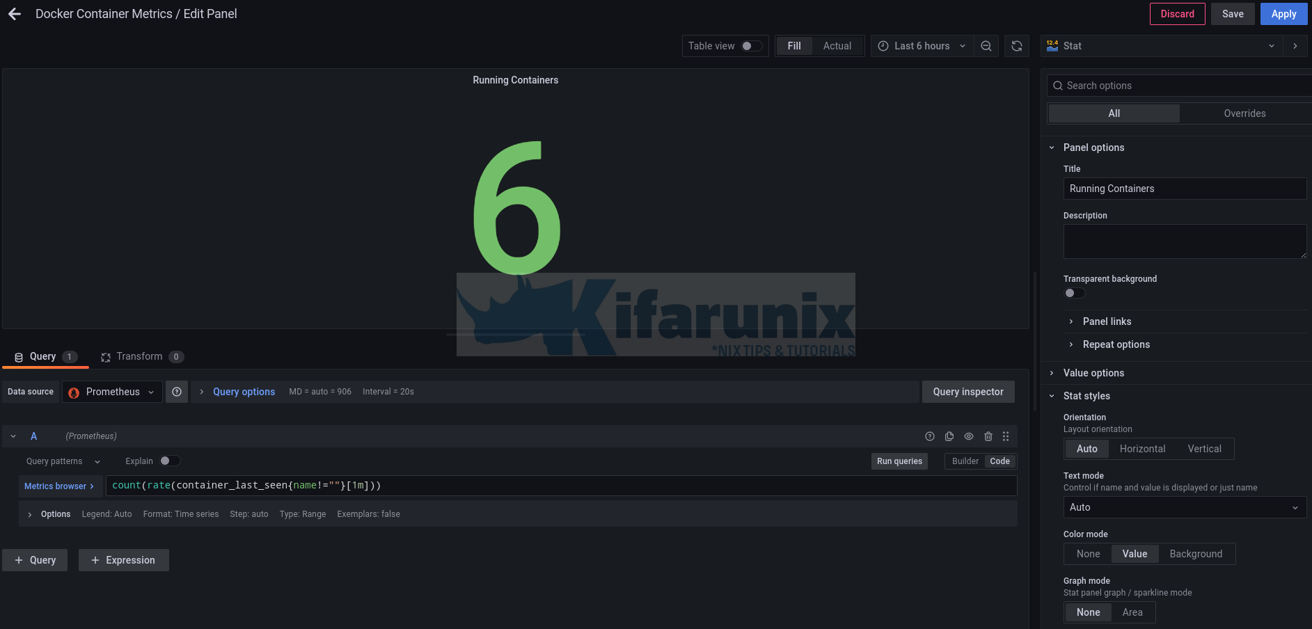 Monitor Docker Containers Metrics Using Grafana 4126