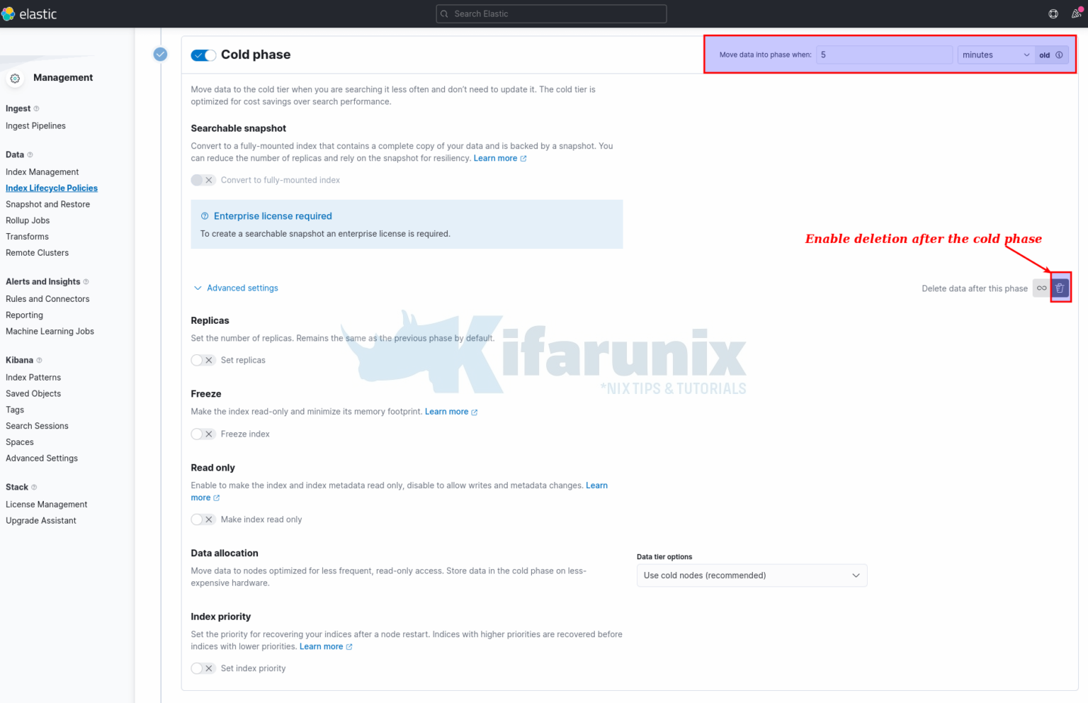 Configure Log Retention Period in ELK Stack - kifarunix.com