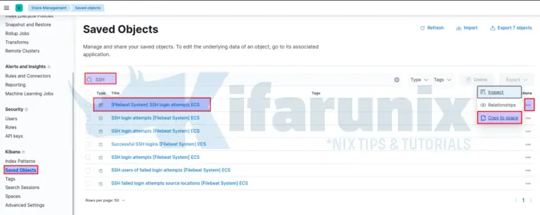 How to Copy Kibana Dashboard to Another Kibana Space - kifarunix.com How to Copy Kibana Dashboard to Another Kibana Space - kifarunix.com