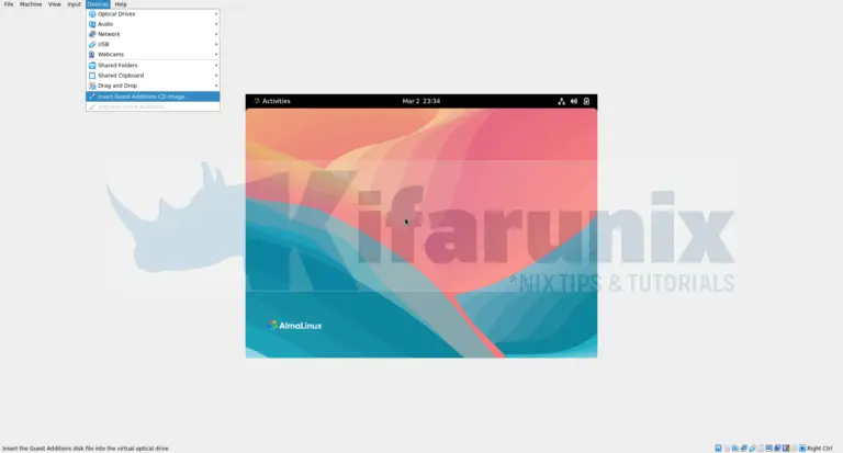 Install VirtualBox Guest Additions on AlmaLinux - kifarunix.com