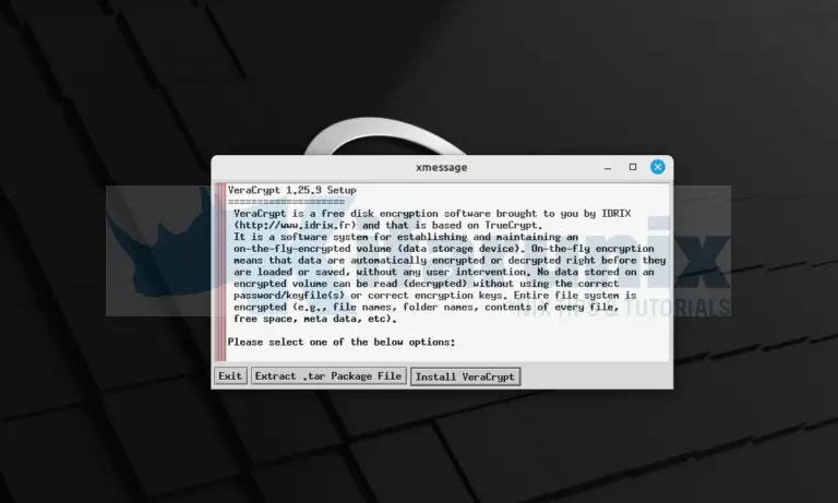 Install and Setup VeraCrypt on Linux Mint 21 - kifarunix.com