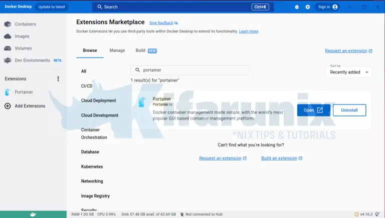 Install Portainer Extension on Docker Desktop - kifarunix.com Install Portainer Extension on Docker Desktop - kifarunix.com