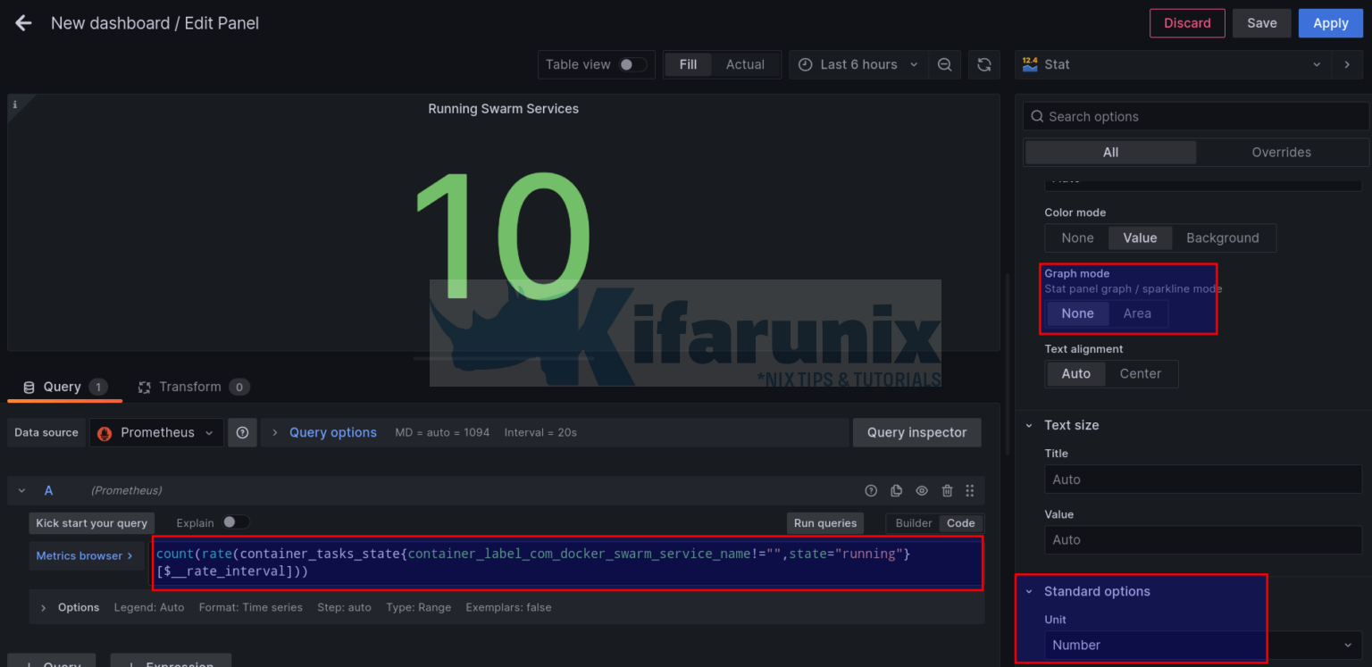 Monitor Docker Swarm Service Metrics using Grafana - kifarunix.com