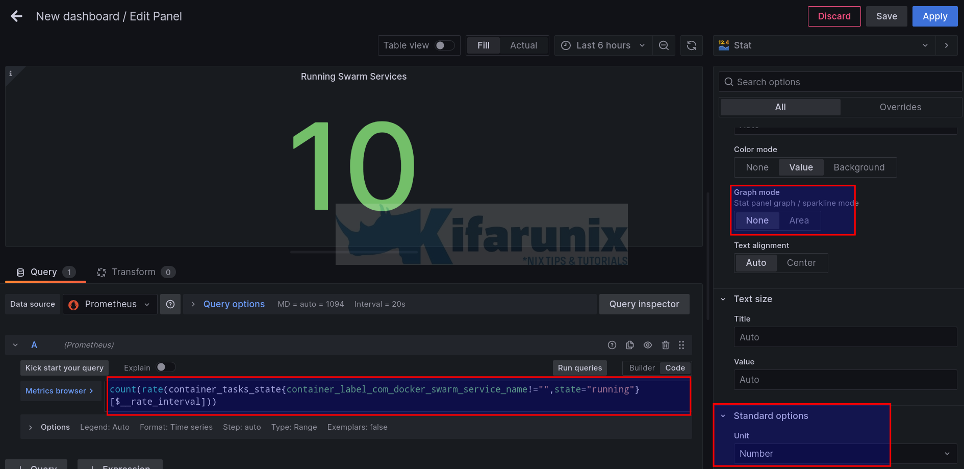 Monitor Docker Swarm Service Metrics Using Grafana