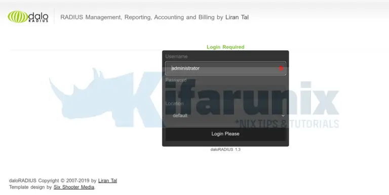 Install FreeRADIUS with daloRADIUS on Debian 11/Debian 10 - kifarunix.com