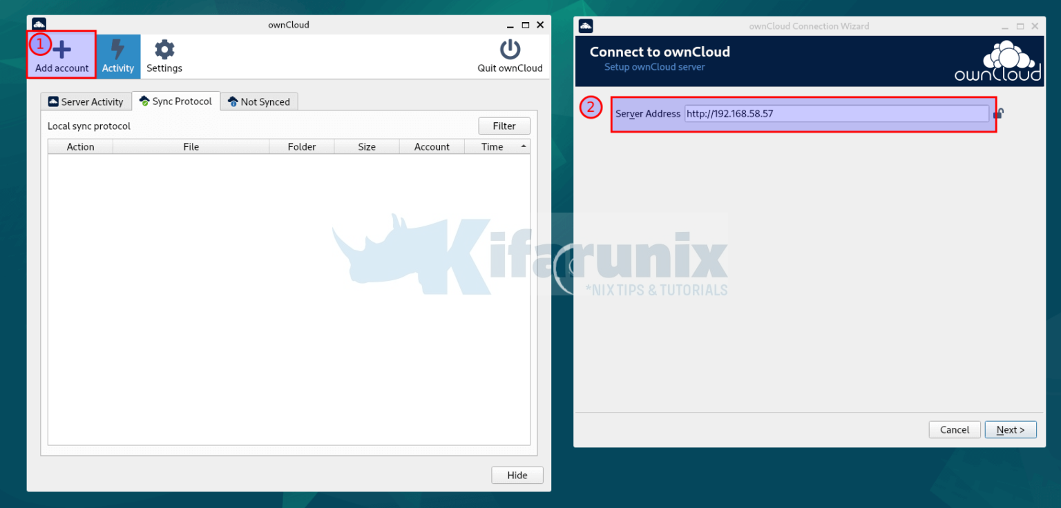 Install ownCloud Desktop Client on Debian 10 - kifarunix.com