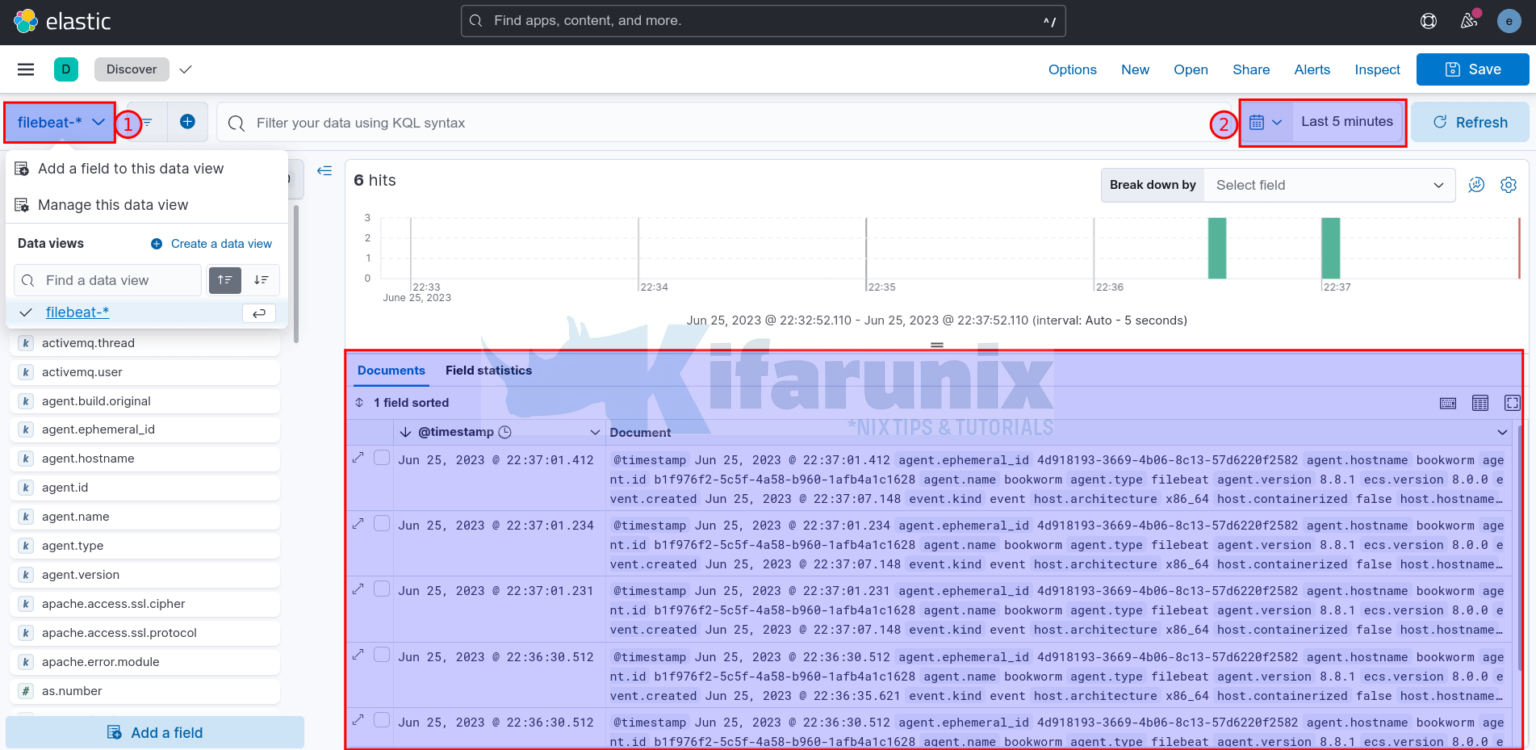 Install Filebeat 8 on Debian 12 - kifarunix.com