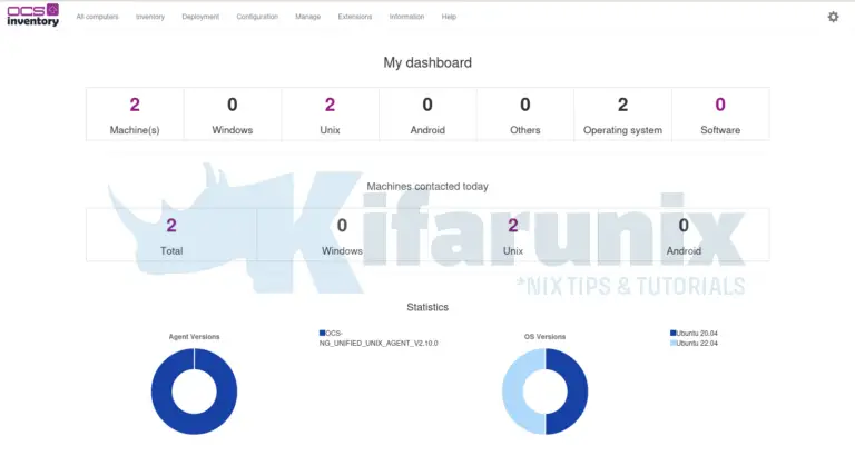Install OCS Inventory Agent on Ubuntu 22.04|20.04|18.04 - kifarunix.com