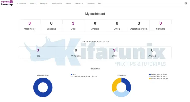 Install OCS Inventory Agent on Debian 12|11|10 - kifarunix.com