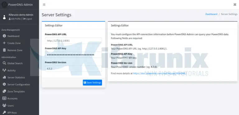 Install and Setup PowerDNS Admin on Ubuntu 22.04 - kifarunix.com