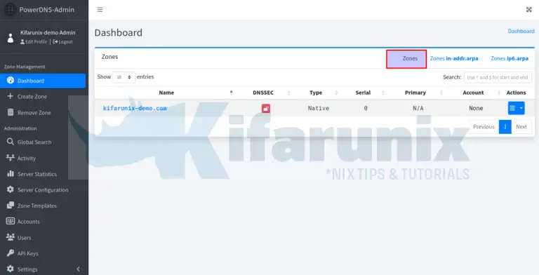 Install and Setup PowerDNS Admin on Ubuntu 22.04 - kifarunix.com