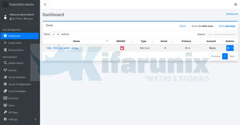 Install and Setup PowerDNS Admin on Ubuntu 22.04 - kifarunix.com