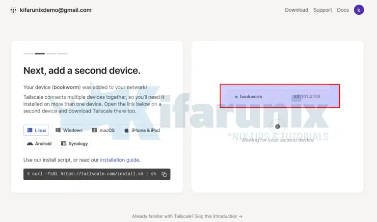 How to Install and Setup Tailscale VPN on Debian 12 - kifarunix.com