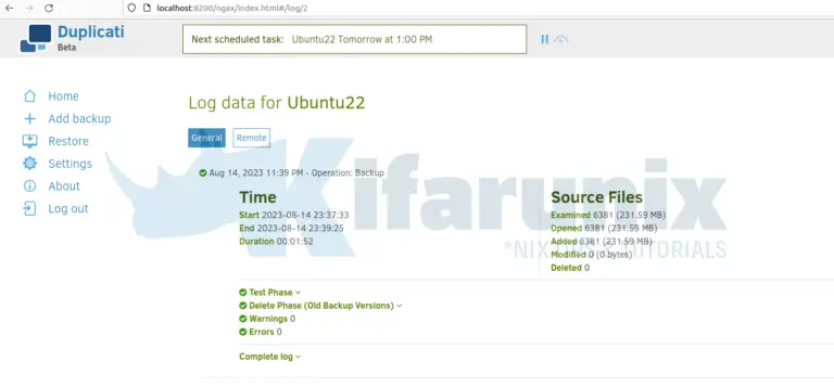 How to Install Duplicati Backup Client on Ubuntu 22.04 - kifarunix.com
