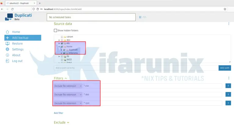 How to Install Duplicati Backup Client on Ubuntu 22.04 - kifarunix.com