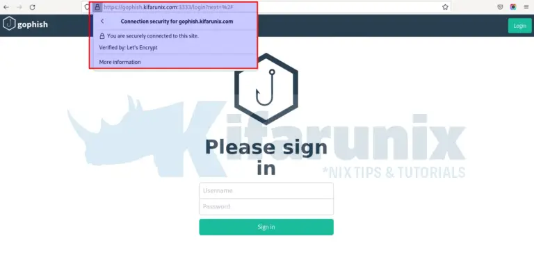 Quick Way to Install Gophish on Debian 12 - kifarunix.com