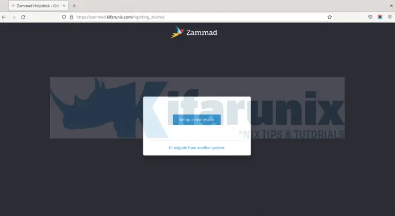 Install Zammad Ticketing System on Ubuntu 22.04 - kifarunix.com