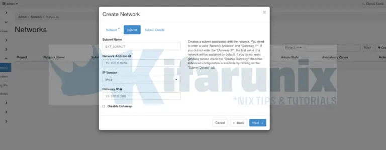 How to Configure OpenStack Networks for Internet Access - kifarunix.com